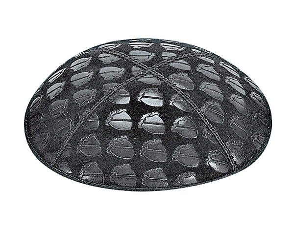 Suede Embossed Kippot - Kippot World